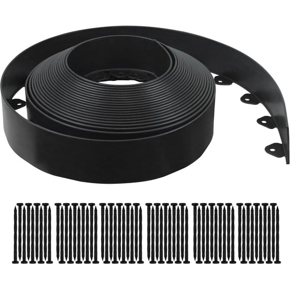 Landscape Edging Kit, 60-Foot Long, 3-Inch Tall, No Dig Garden Edging ...