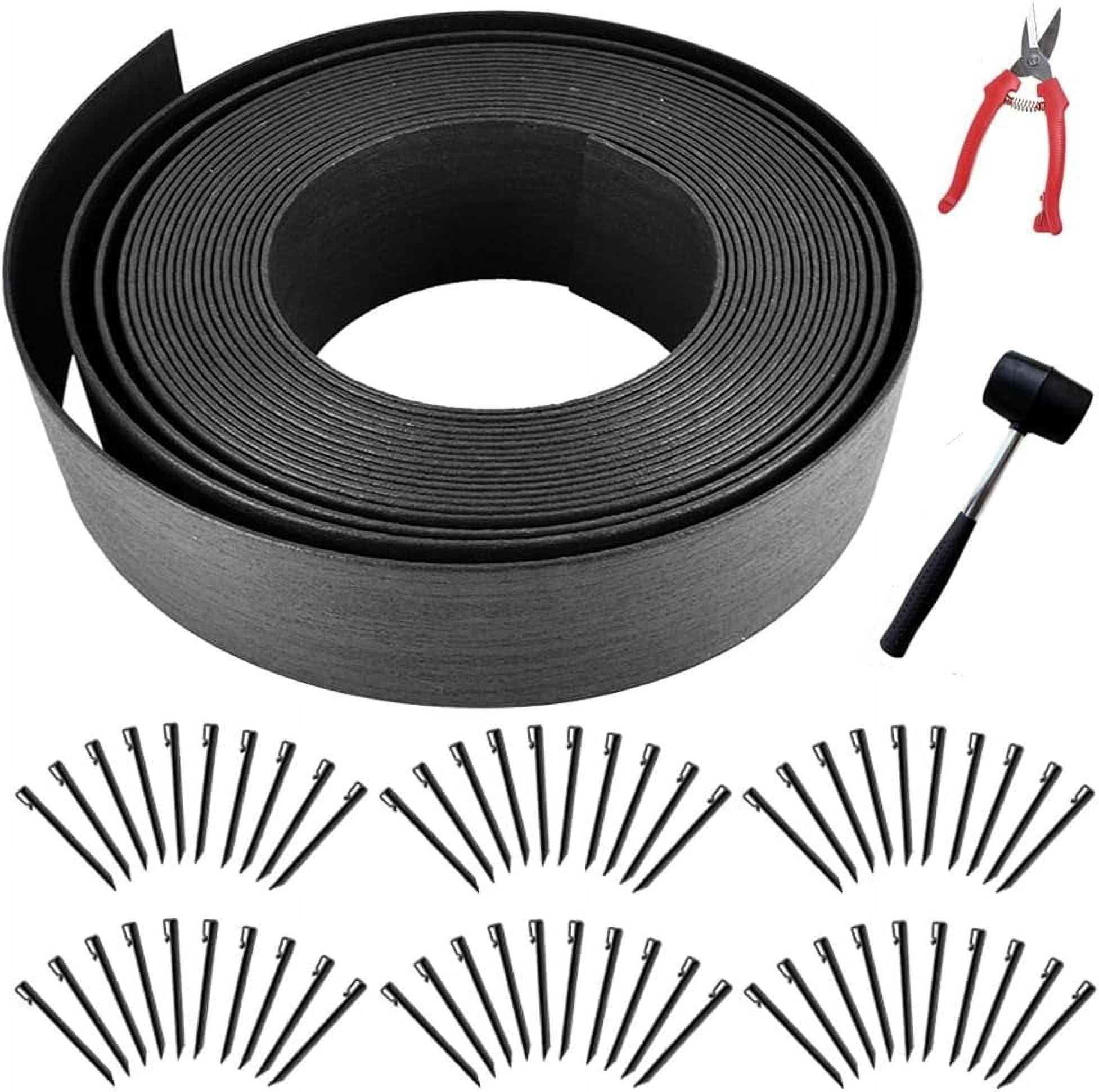 Landscape Edging Kit, Include 4 Inch High 120 Feet Length Terrace Board ...