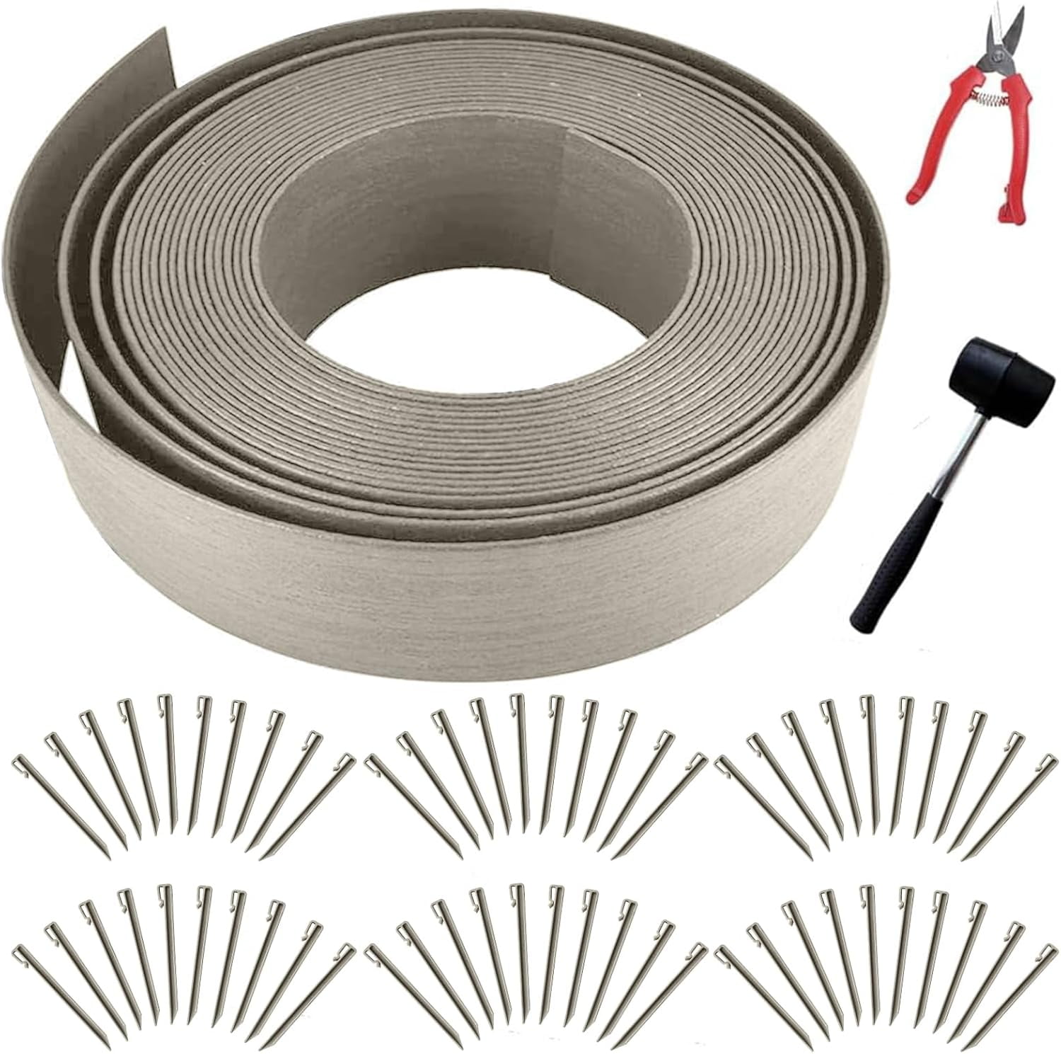 Landscape Edging Kit, Include 4 Inch High 120 Feet Length Terrace Board ...