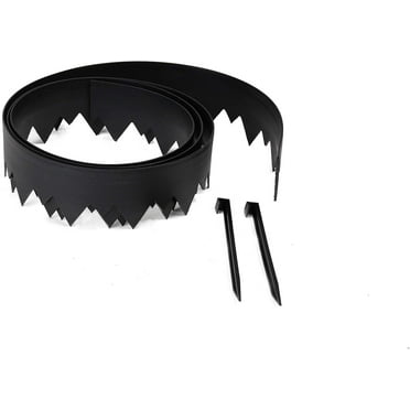 Eco Border 3" x 48" Grey Rubber No Dig Landscape Garden Border Edging (Pack 6) - Walmart.com