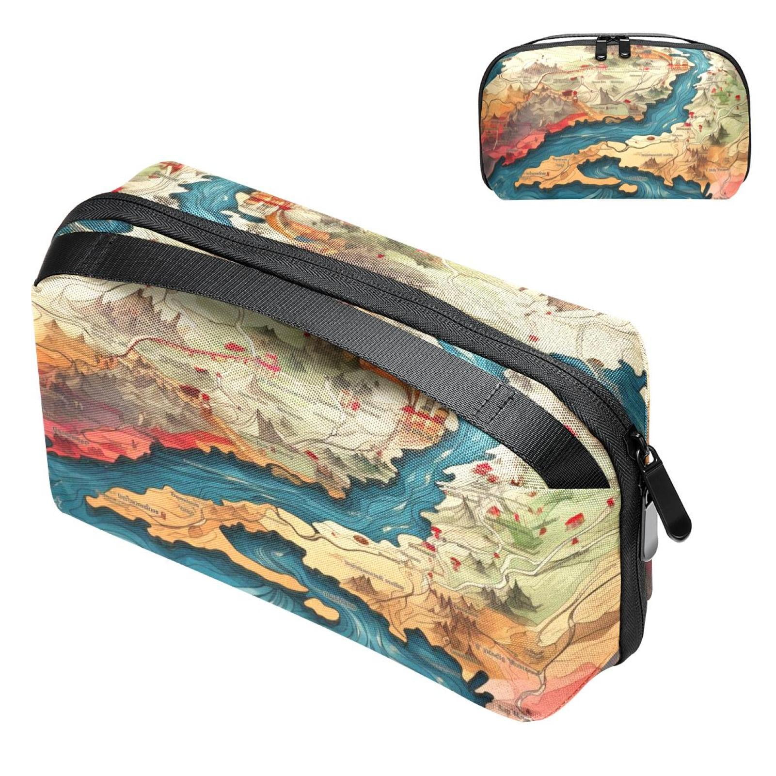 Landscape Electronic Organizer Travel Case, Waterproof Oxford Cloth ...