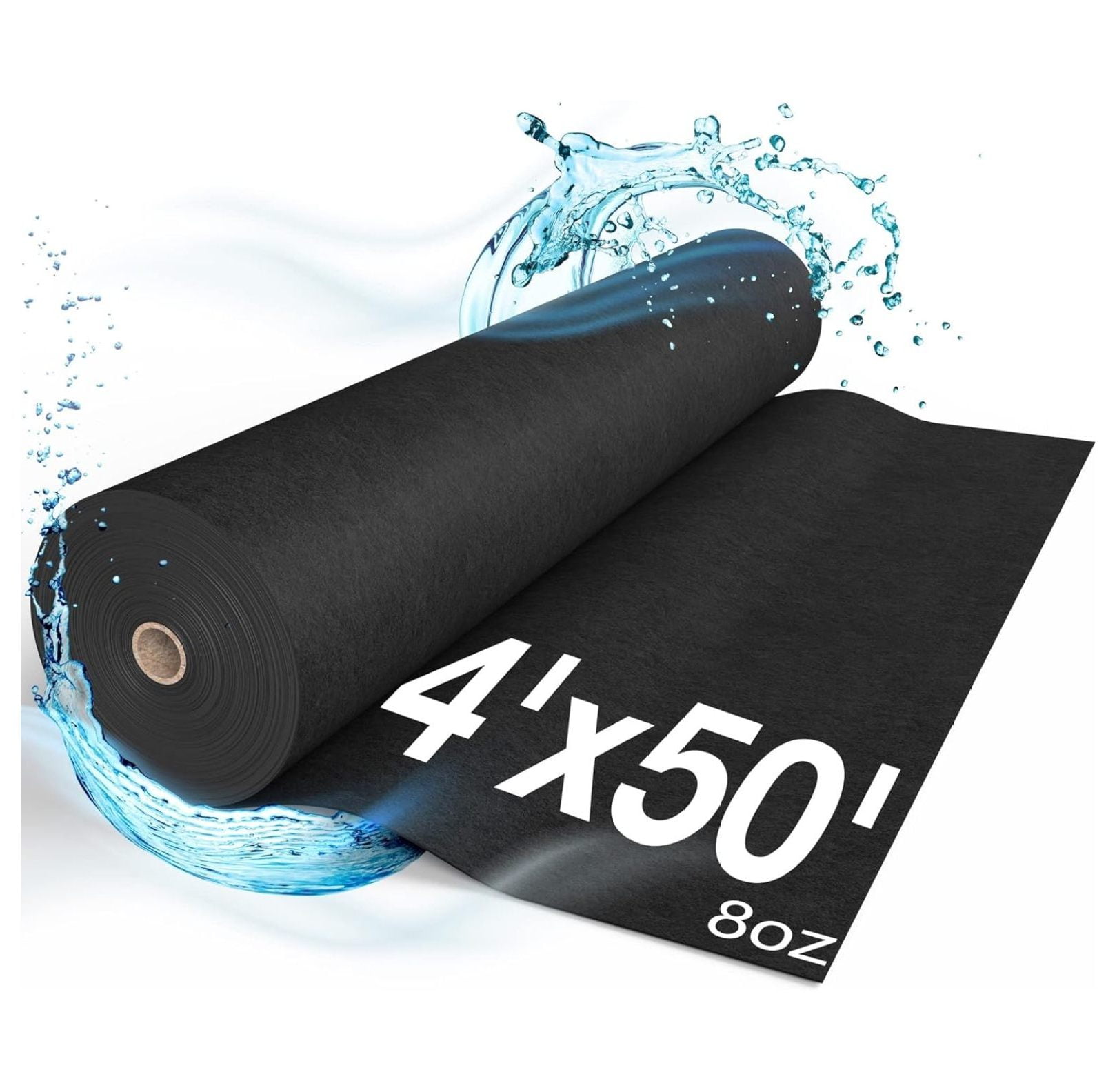 Landscape Fabric 4x50 ft, NonWoven 8 OZ Geotextile | Filtration ...