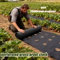 Landscape Fabric, Black Double-Layer Weed Barrier Fabric, Pre ...