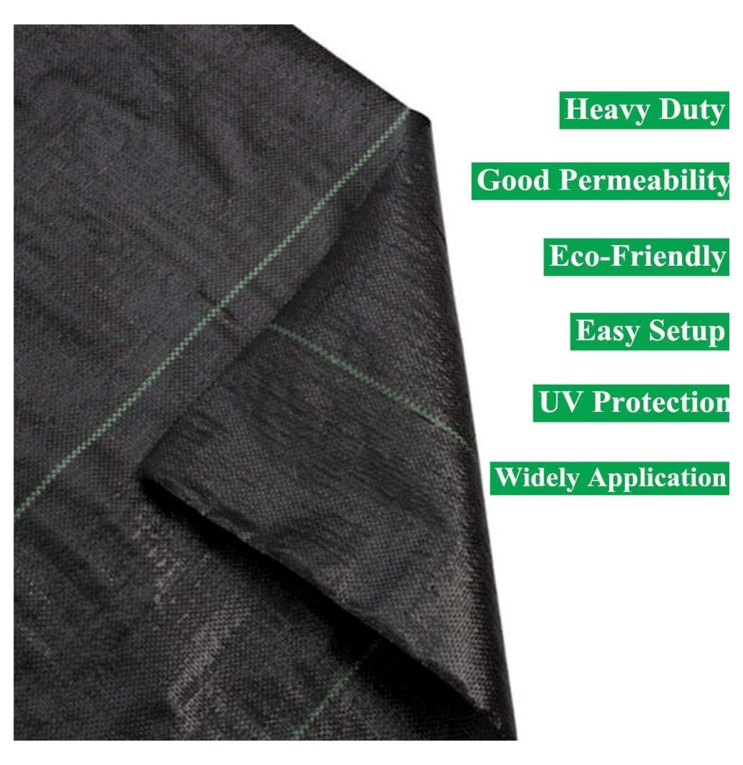 Landscape Fabric Weed Barrier 5FT X 300FT Heavy Duty & Good ...