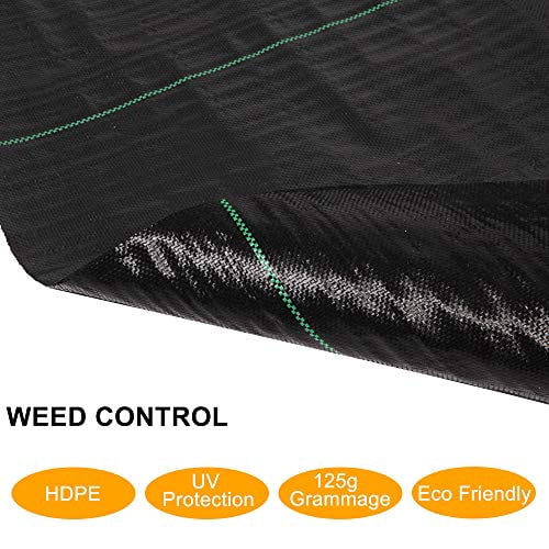 Landscape Fabric, Weed Barrier Landscape Fabric, 3.2oz Premium Heavy ...