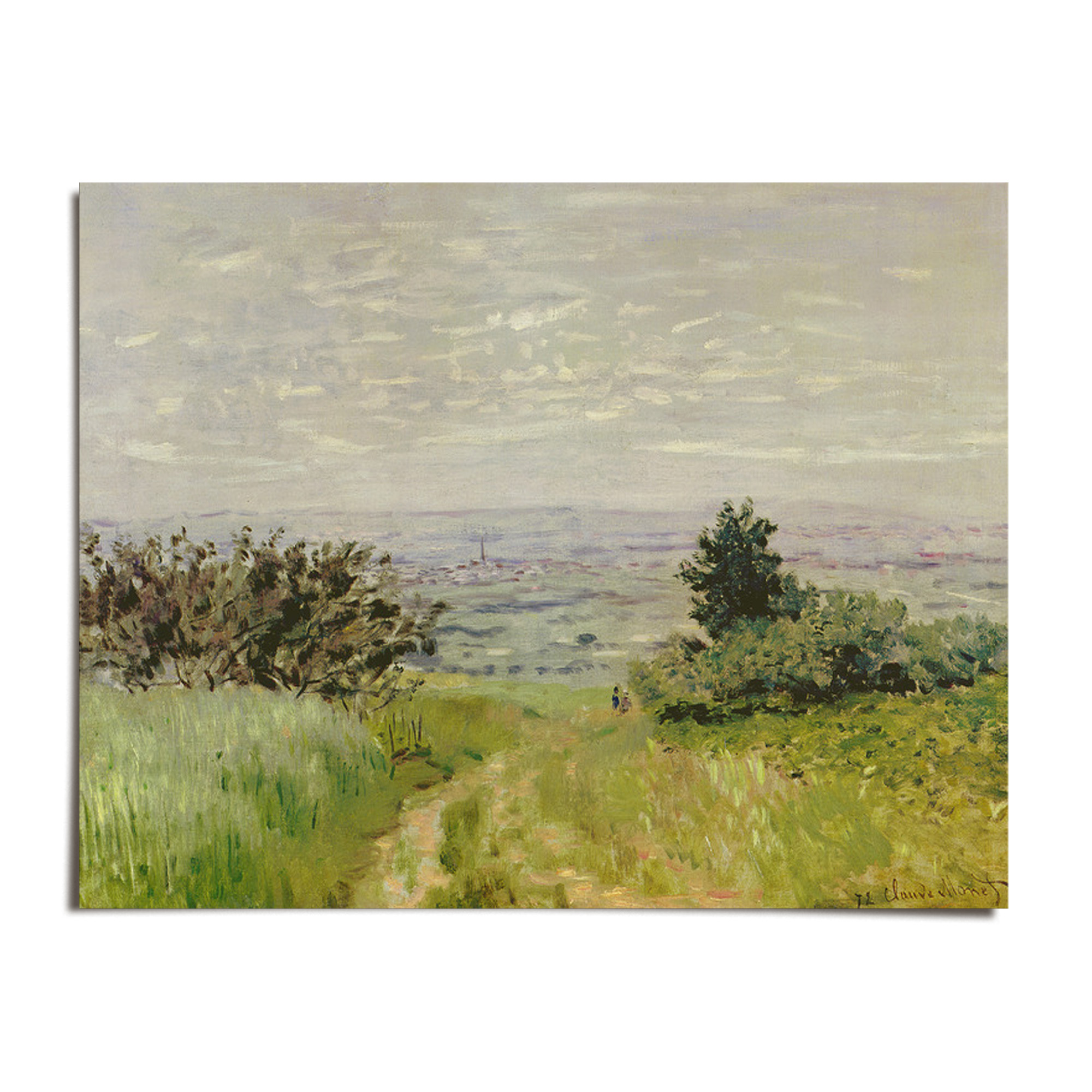 Landscape, Full View of Argenteuil Hills of Sannois - Claude Monet ...
