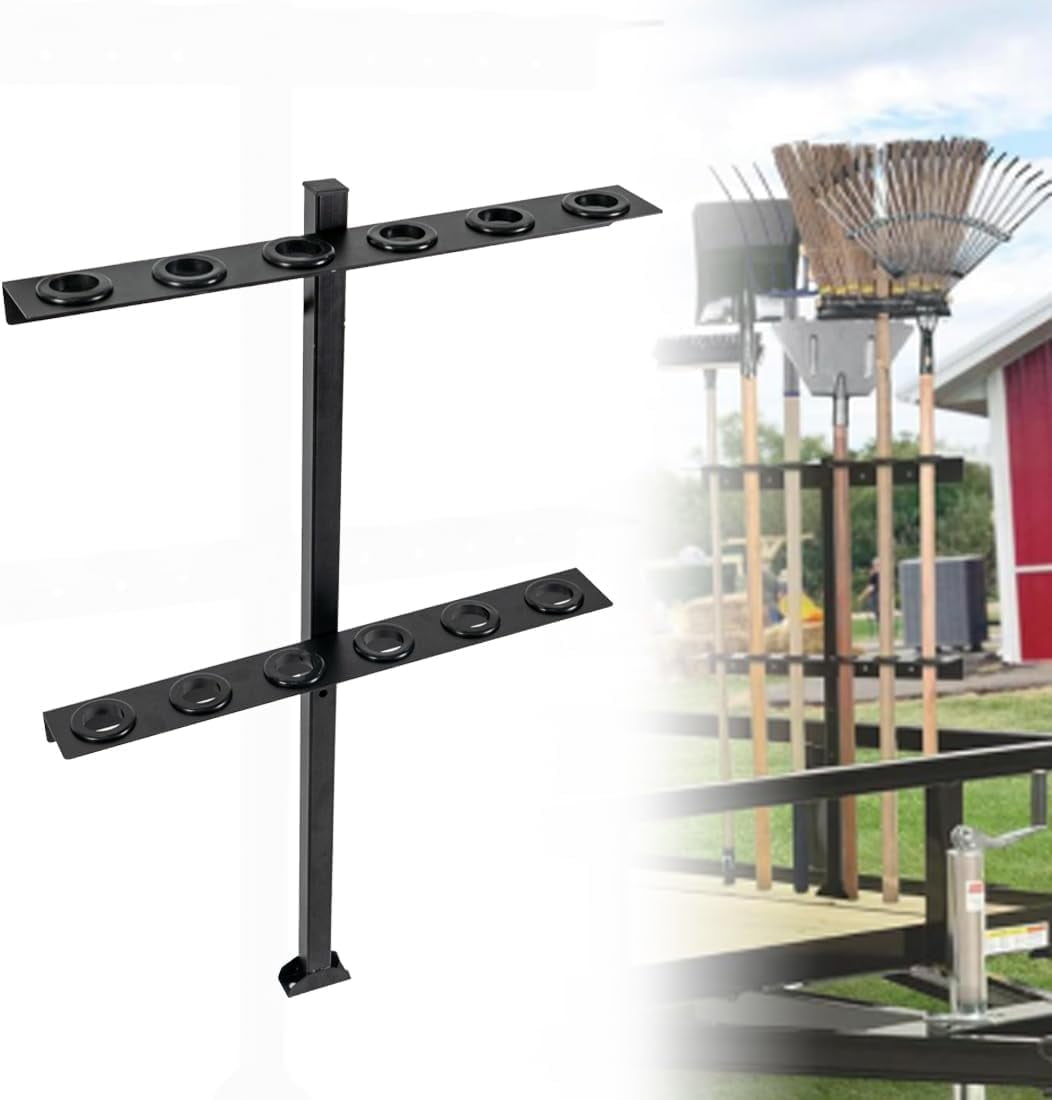 Landscape Hand Tool Rack for Truck 6 Holes Shovel Holder Storage Rack ...