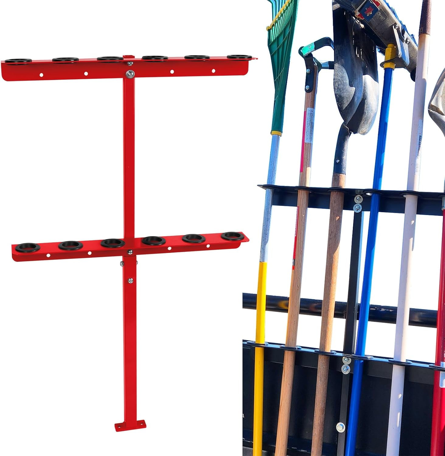 Landscape Hand Tool Rack for Truck Trailer, Vertical Hand Rack for ...