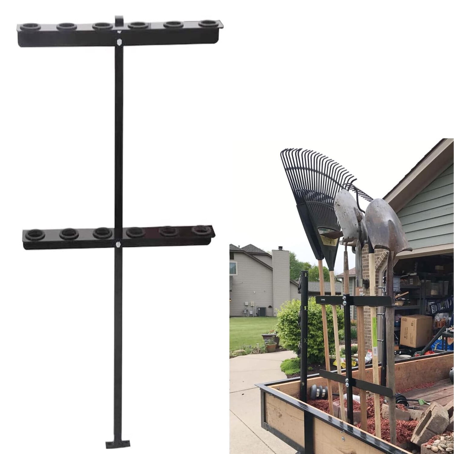Landscape Hand Tool Rack for Truck Trailer, Vertical Hand Rack for ...