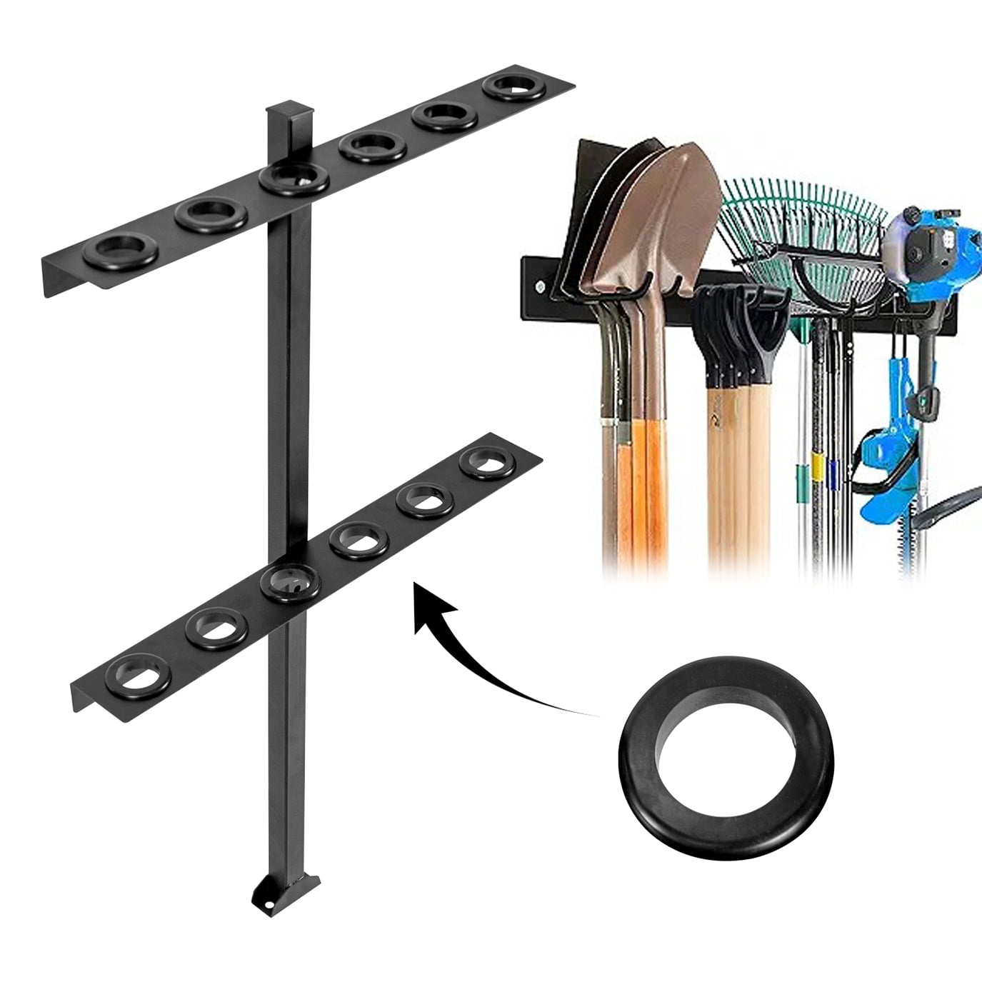 Landscape Hand Tool Rack with 6 Tool Hole Hand Tool Rack for Open ...