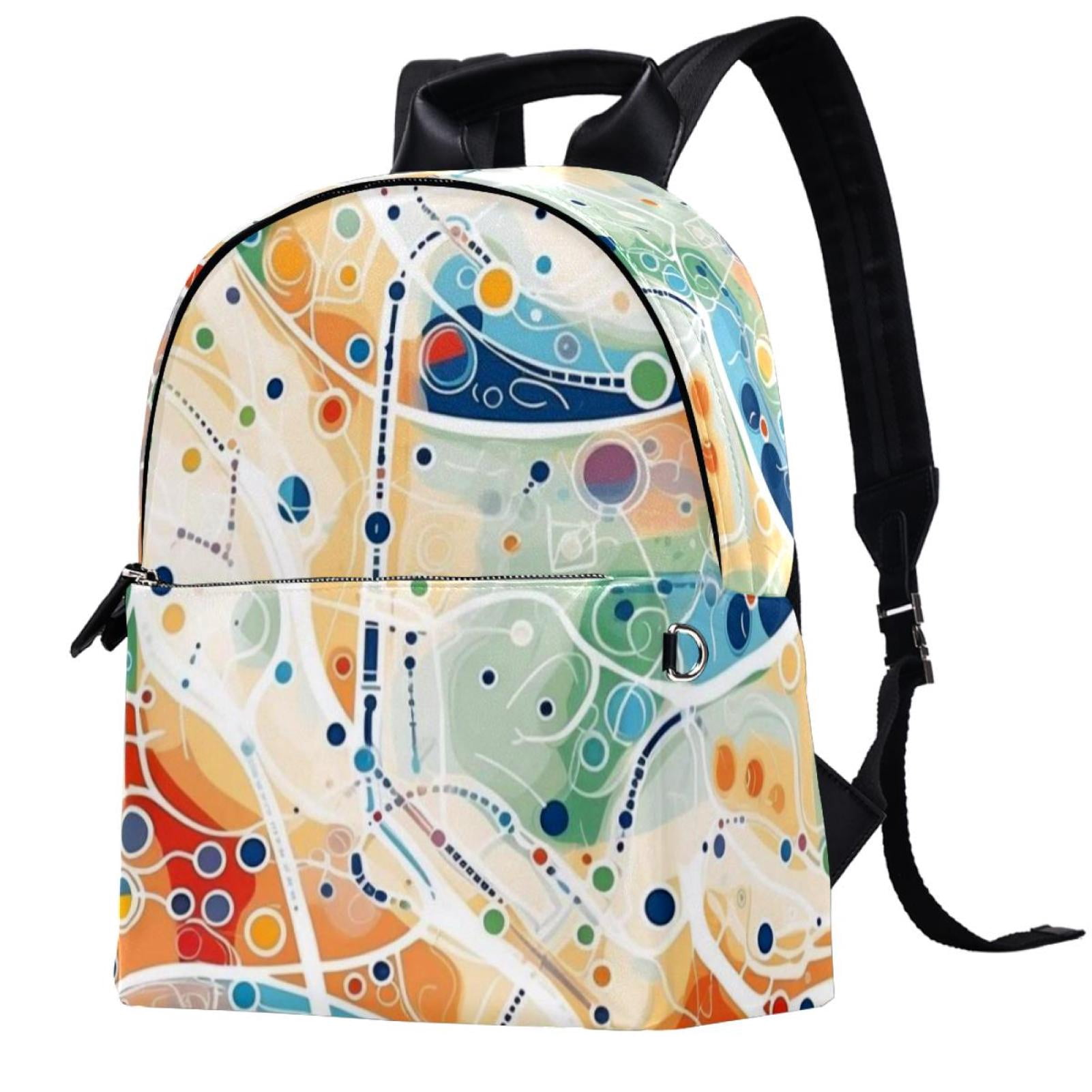 Landscape Leather Backpack with Adjustable Shoulder Straps, Large ...