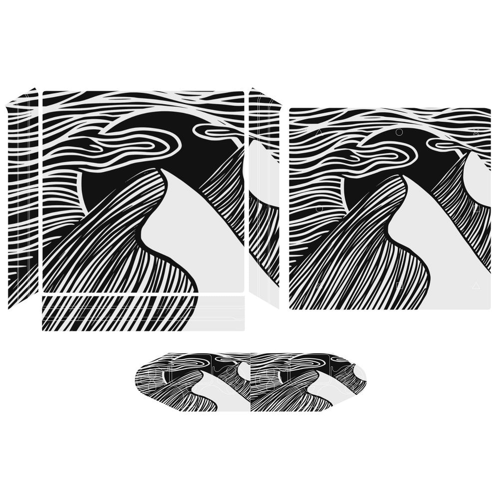 Landscape, Lines PS4 Pro/PS4 Slim Skin Sticker For Console And ...