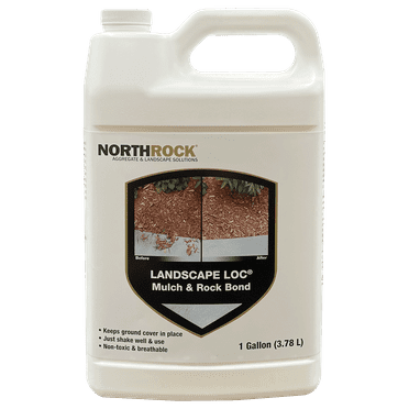 Easihold 1.3 Gallon XL mulch & max rock glue for landscaping. Non-toxic ...