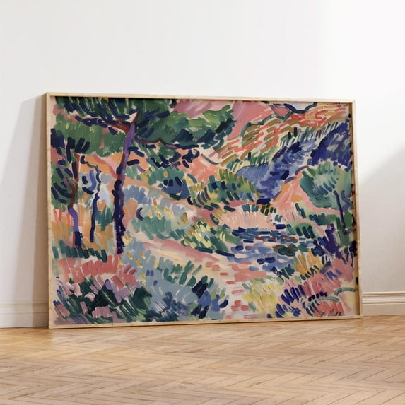 Landscape, Moody Landscape Henri Matisse Art, Colorful Pastel Print, Matisse Landscape Print ...