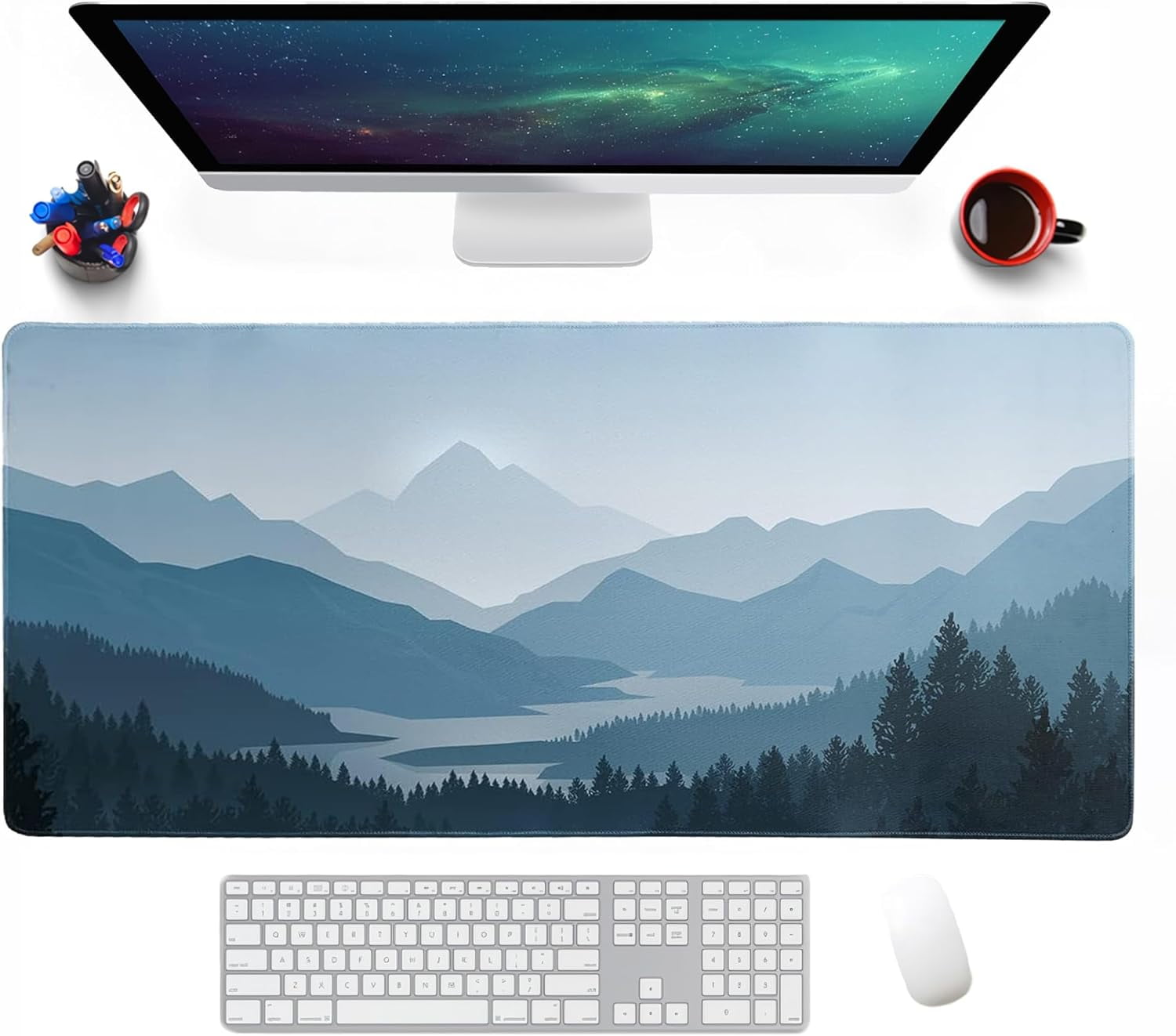 Landscape Mouse pad XXL Extended Rectangular Gaming Mouse Mat Large ...