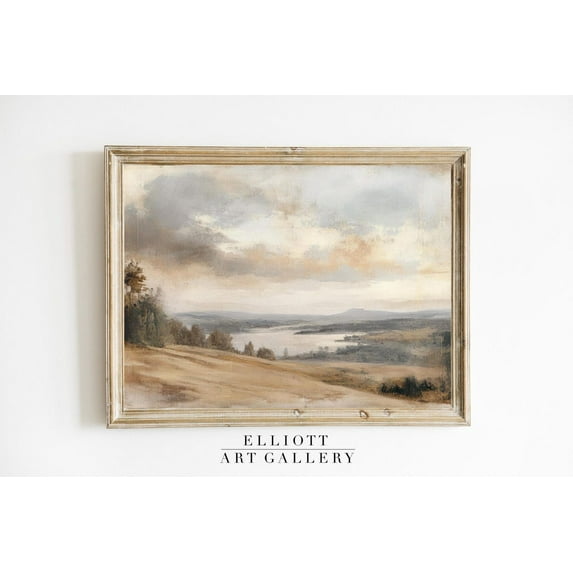 Landscape Muted Landscape Wall Art Poster Neutral Decor Poster E83 ...