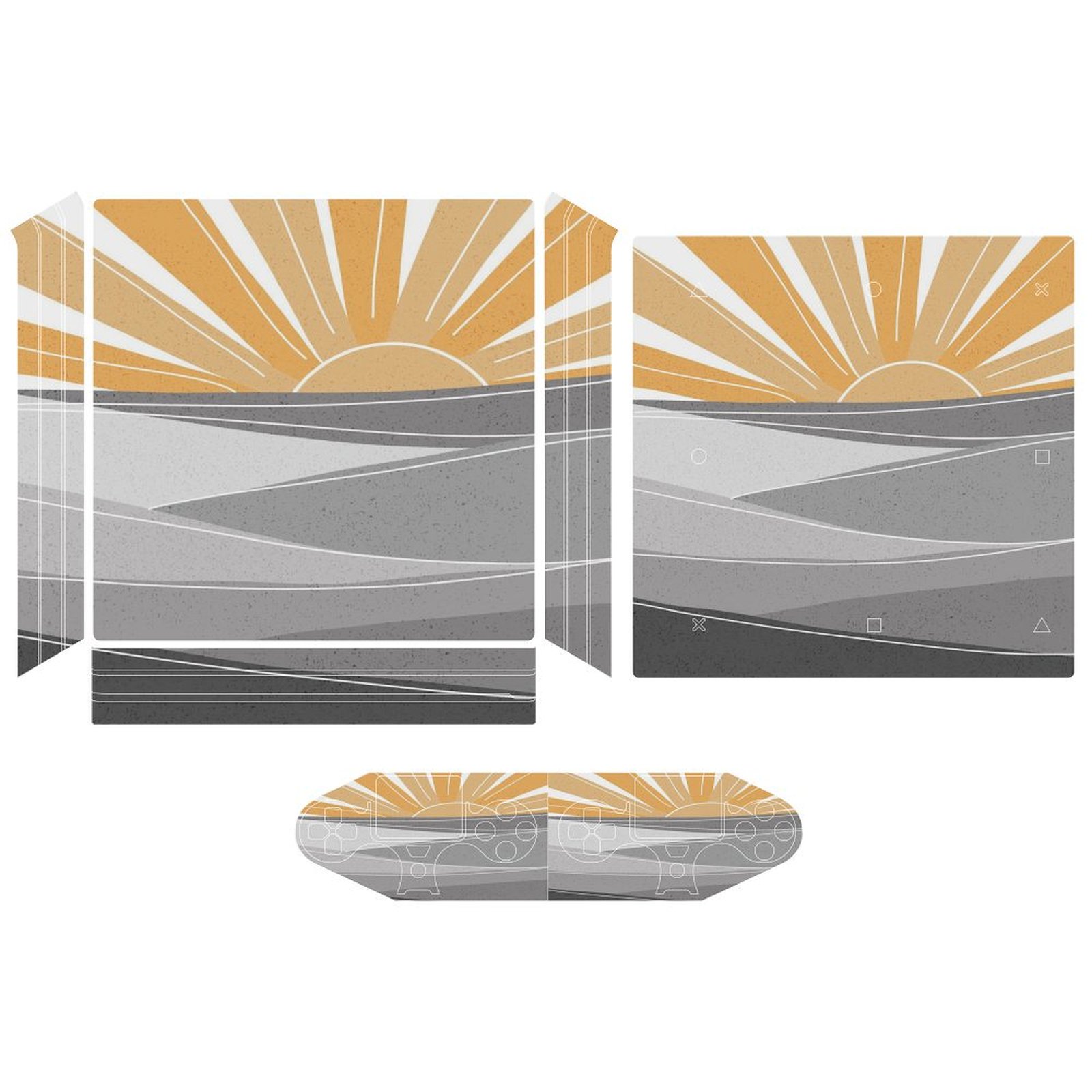 Landscape PS4 Pro/PS4 Slim Skin Sticker For Console And Controller ...