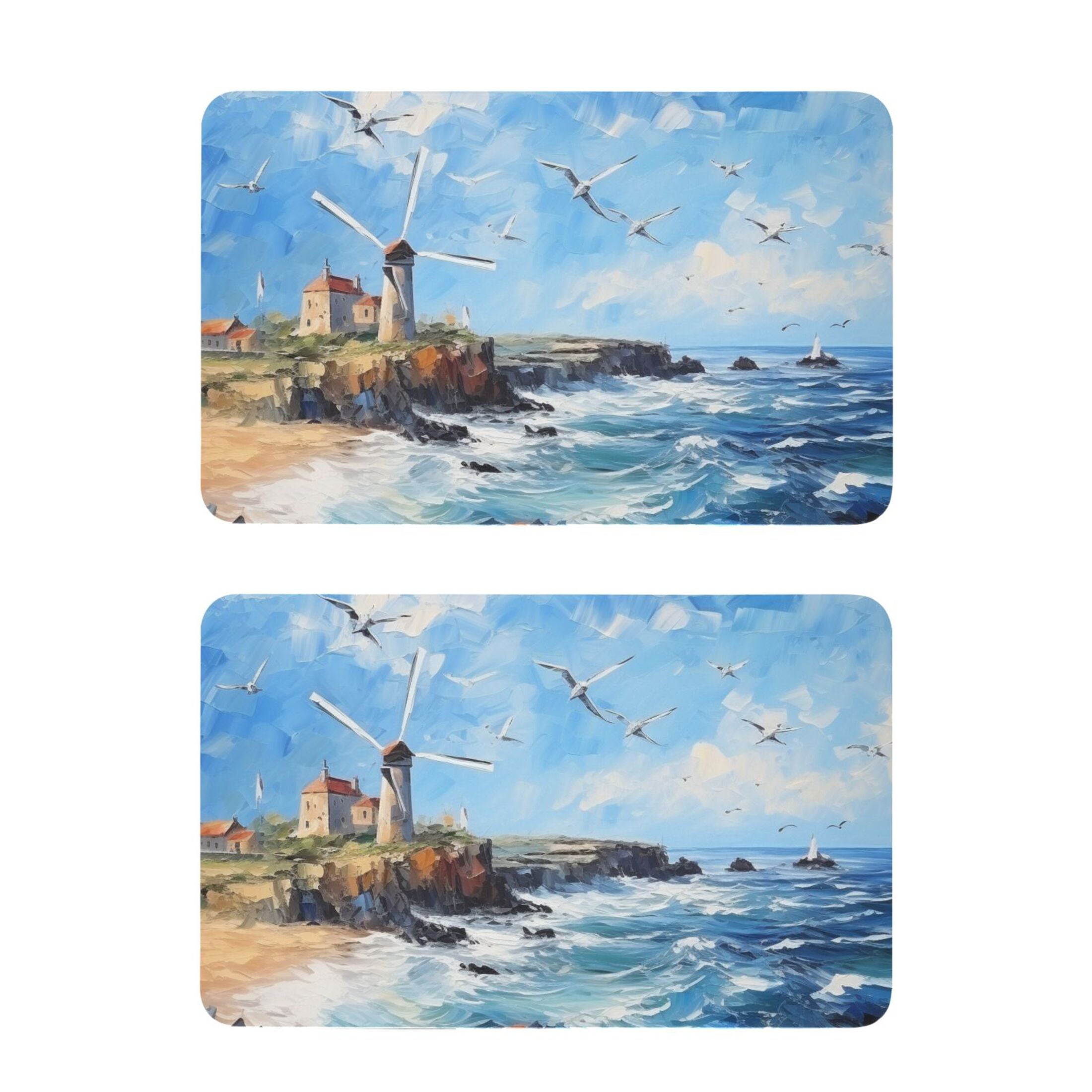 Landscape Paint Fridge Magnetic Sticker Refrigerator Magnets Kitchen ...