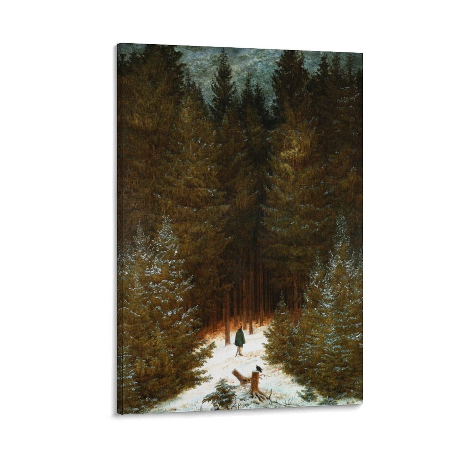 Landscape Painters Caspar David Friedrich Hunter in The Forest Poster ...