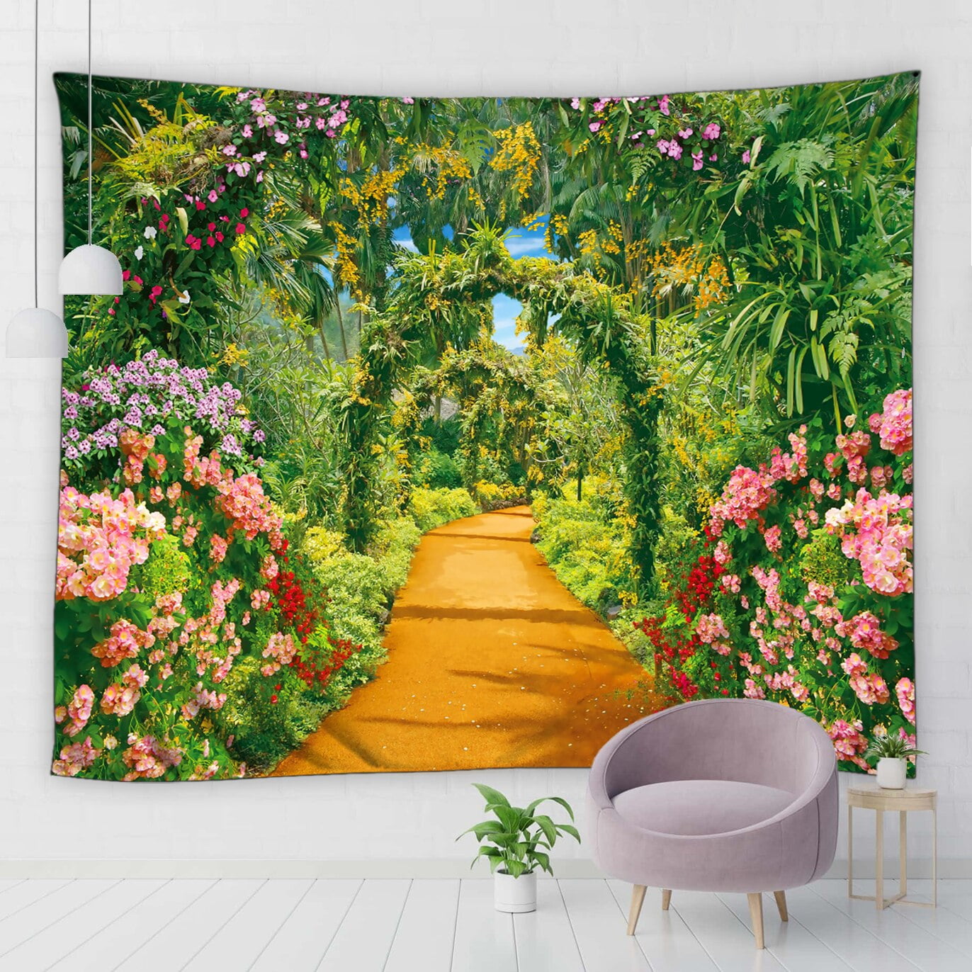 Roman Column Arch Lake Landscape Tapestry Hanging Wall Aesthetic Home ...