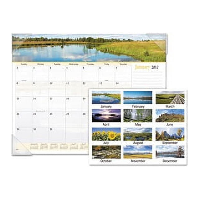 Landscape Panoramic Desk Pad, 22 x 17, Landscapes, 2022 - Walmart ...