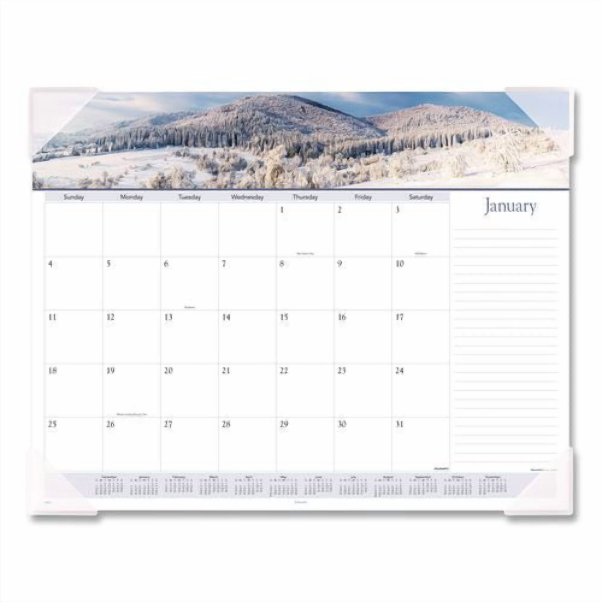 Landscape Panoramic Desk Pad, Landscapes Photography, 22 x 17, White ...