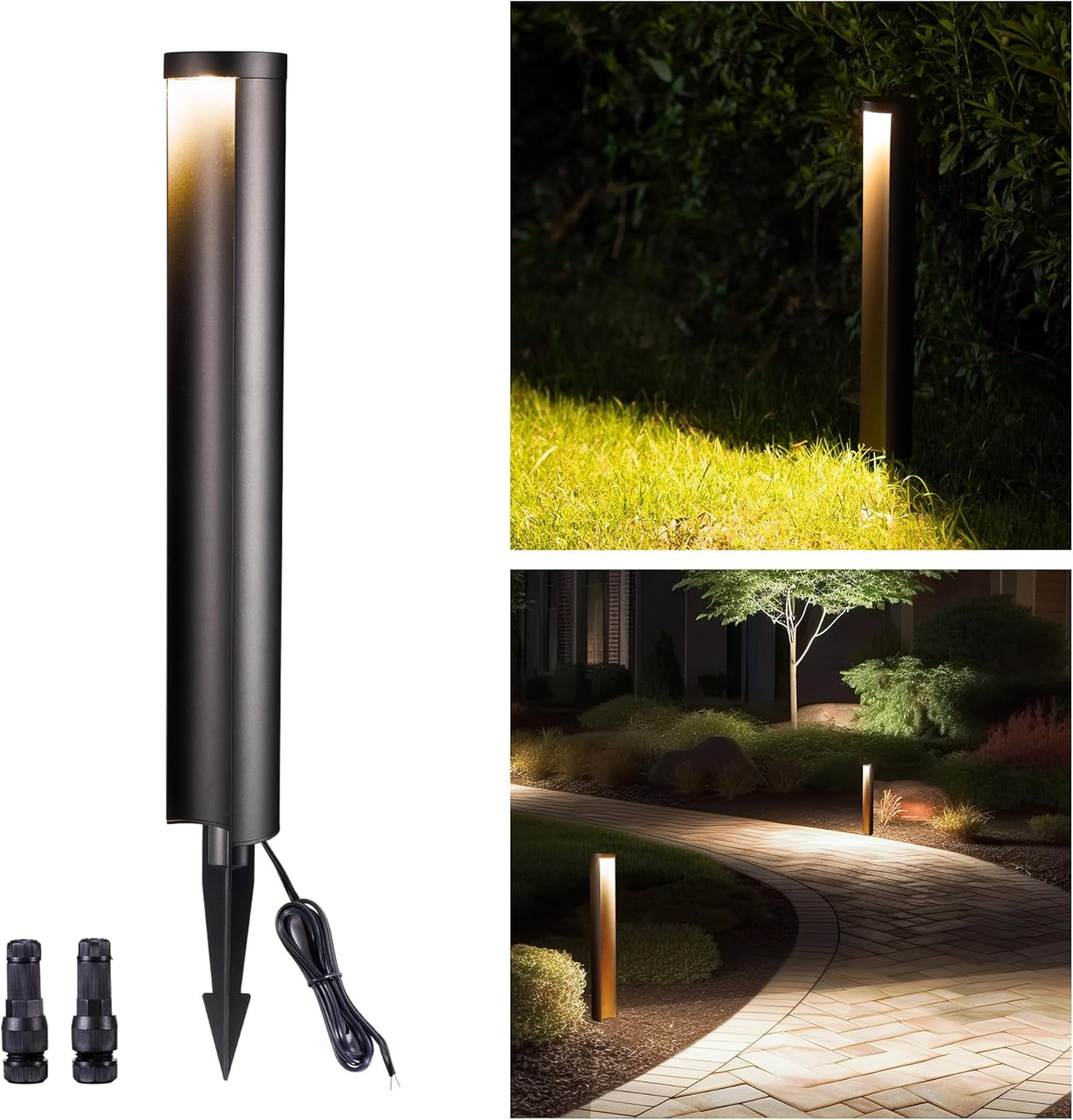 Landscape Path Lights, 12V Low Voltage Pathway Lights Wired, LED ...