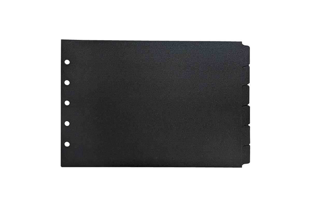Landscape Plastic Black Index Tabs - 6 per set - Walmart.com