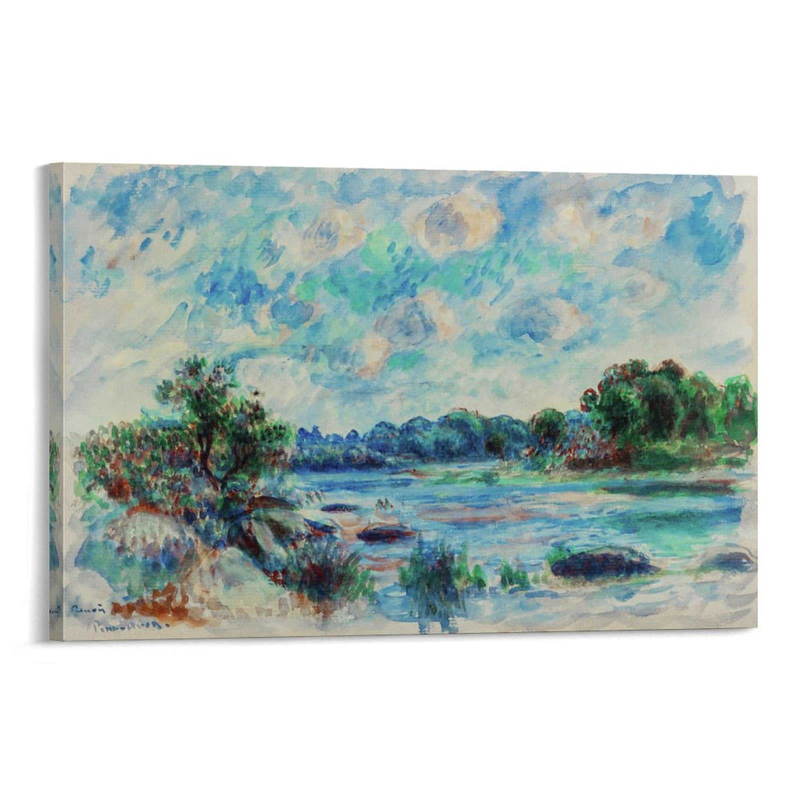 Landscape at Pont Aven 1892 Pierre-Auguste Renoir Poster Painting On ...