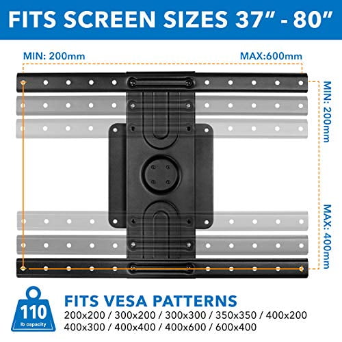 Landscape to Portrait Rotating TV Wall Mount | Vertical Flush TV Mount ...