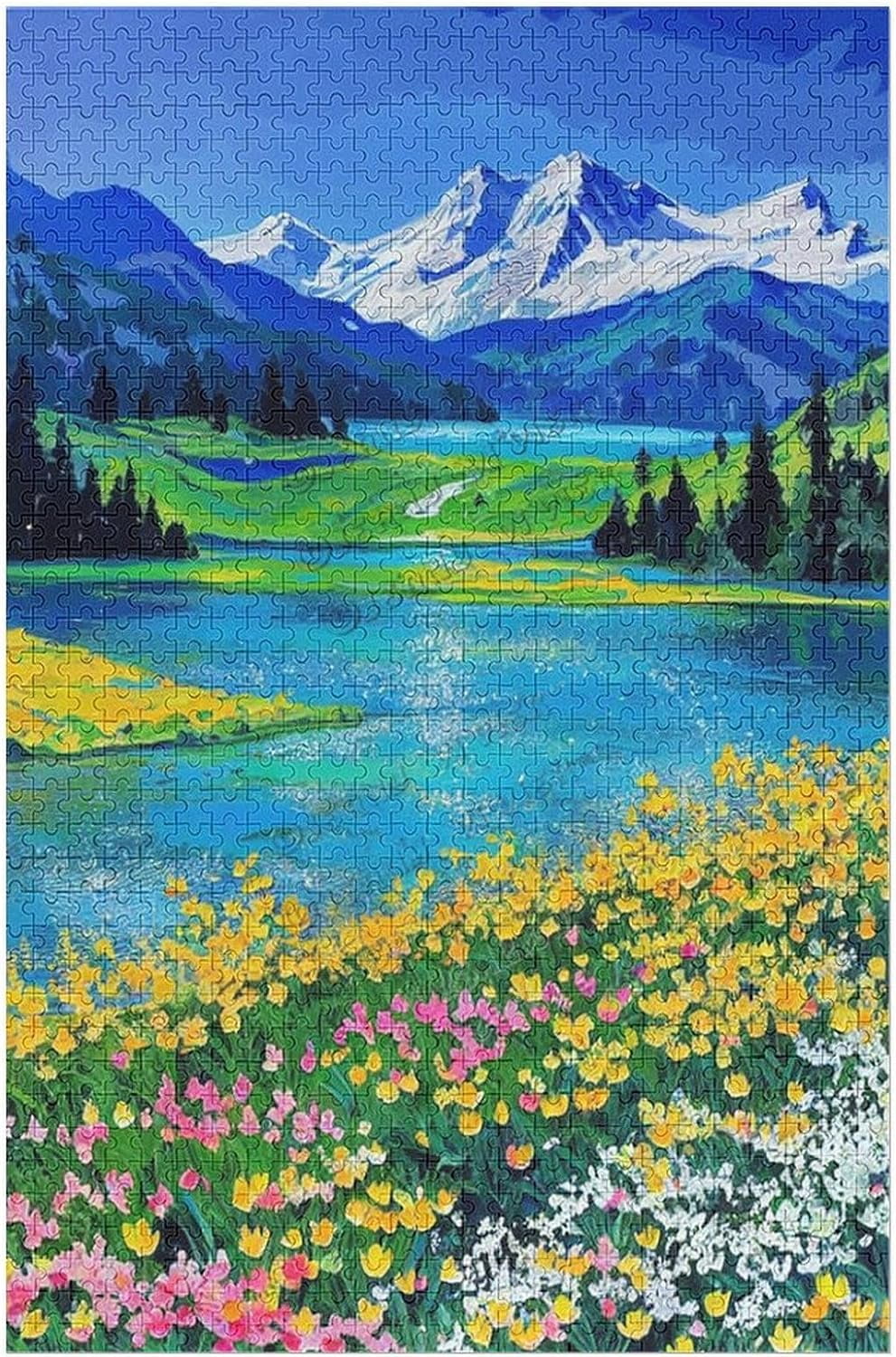 Landscape Puzzles for Adults 1000 Pieces, Nature Puzzle with Mountains ...