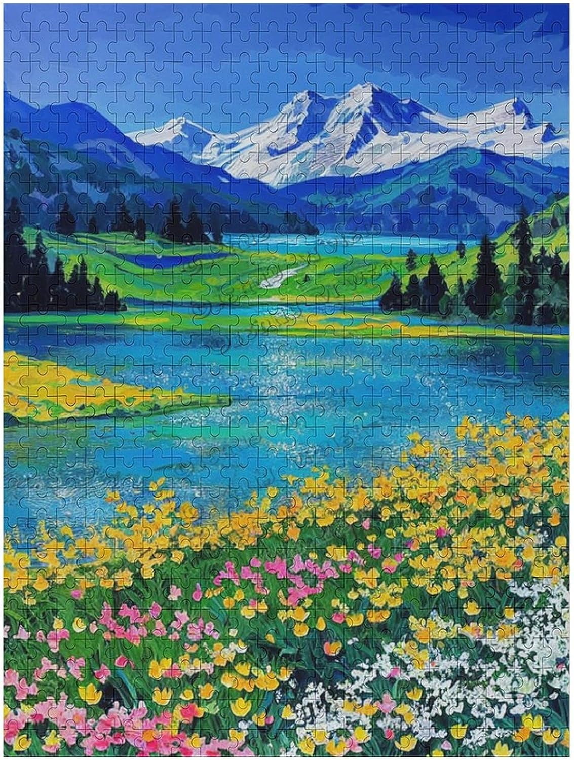 Landscape Puzzles for Adults 500 Pieces, Nature Puzzle with Mountains ...