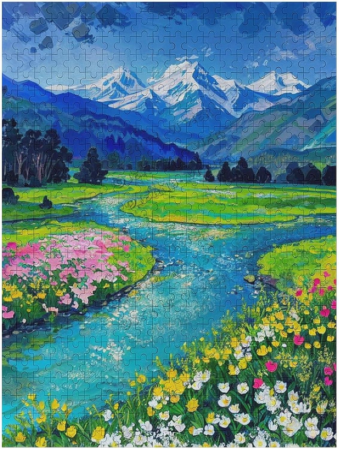 Landscape Puzzles for Adults 500 Pieces, Nature Puzzle with Mountains ...