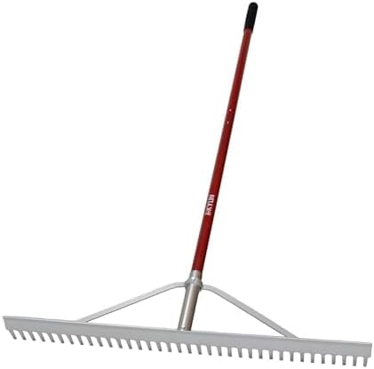 Landscape Rake for Lawns 36Tines 36Inch with 66 Inch Extra-Long ...