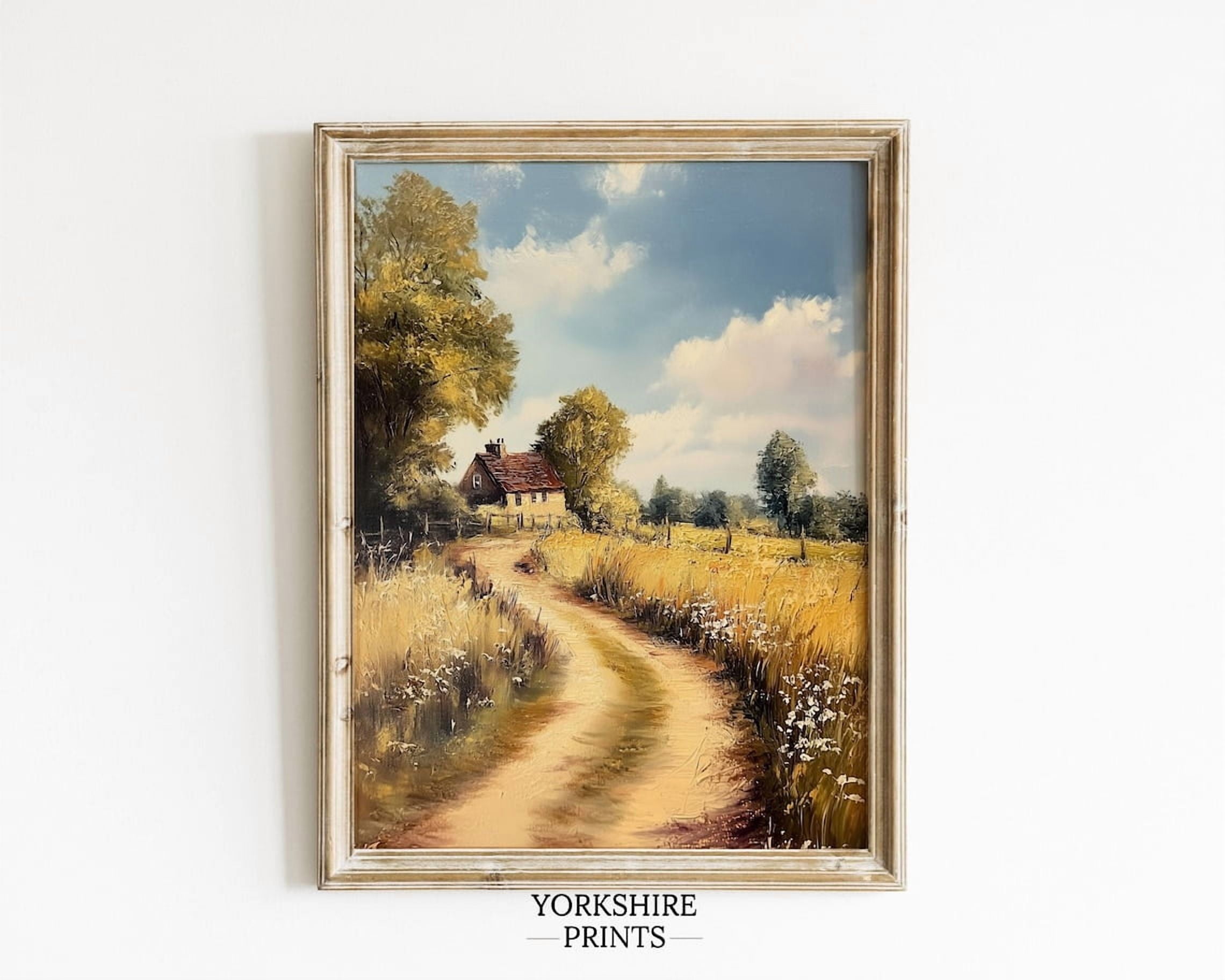 Landscape, Rustic Cottagecore UNFRAMED Poster, Wall Art for Decor ...