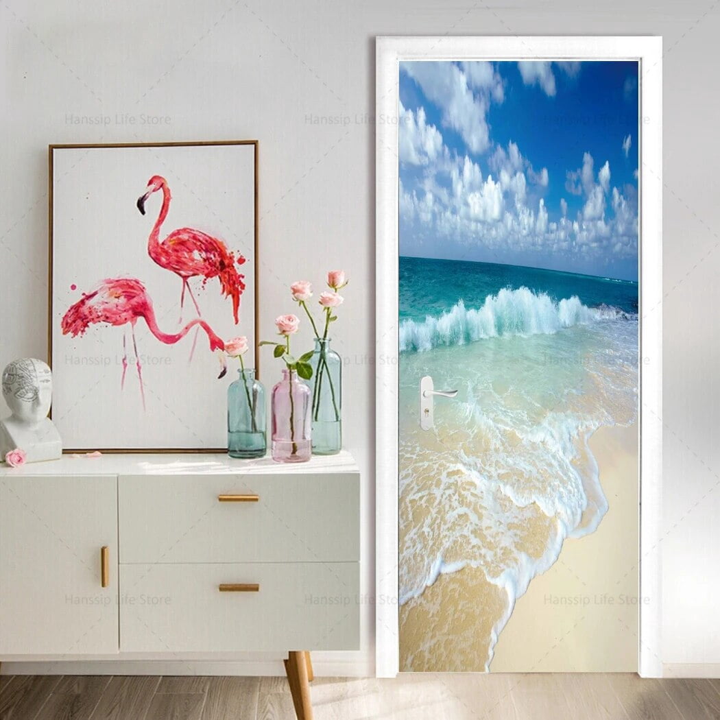 Landscape Series 3D Door Sticker Full Door Wrap Mural Cover Removable ...