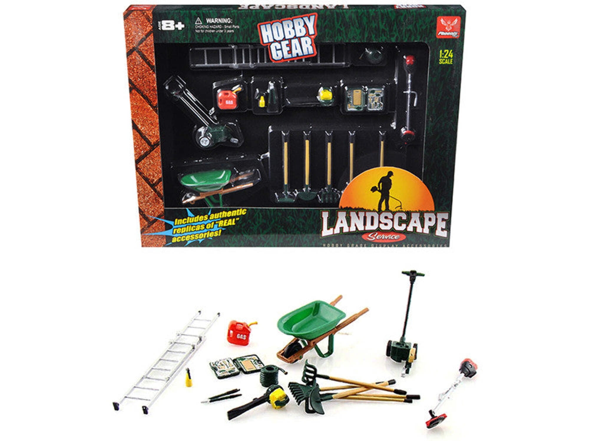 Landscape Service Accessories Set For 1/24 Scale Diecast Model Cars by ...