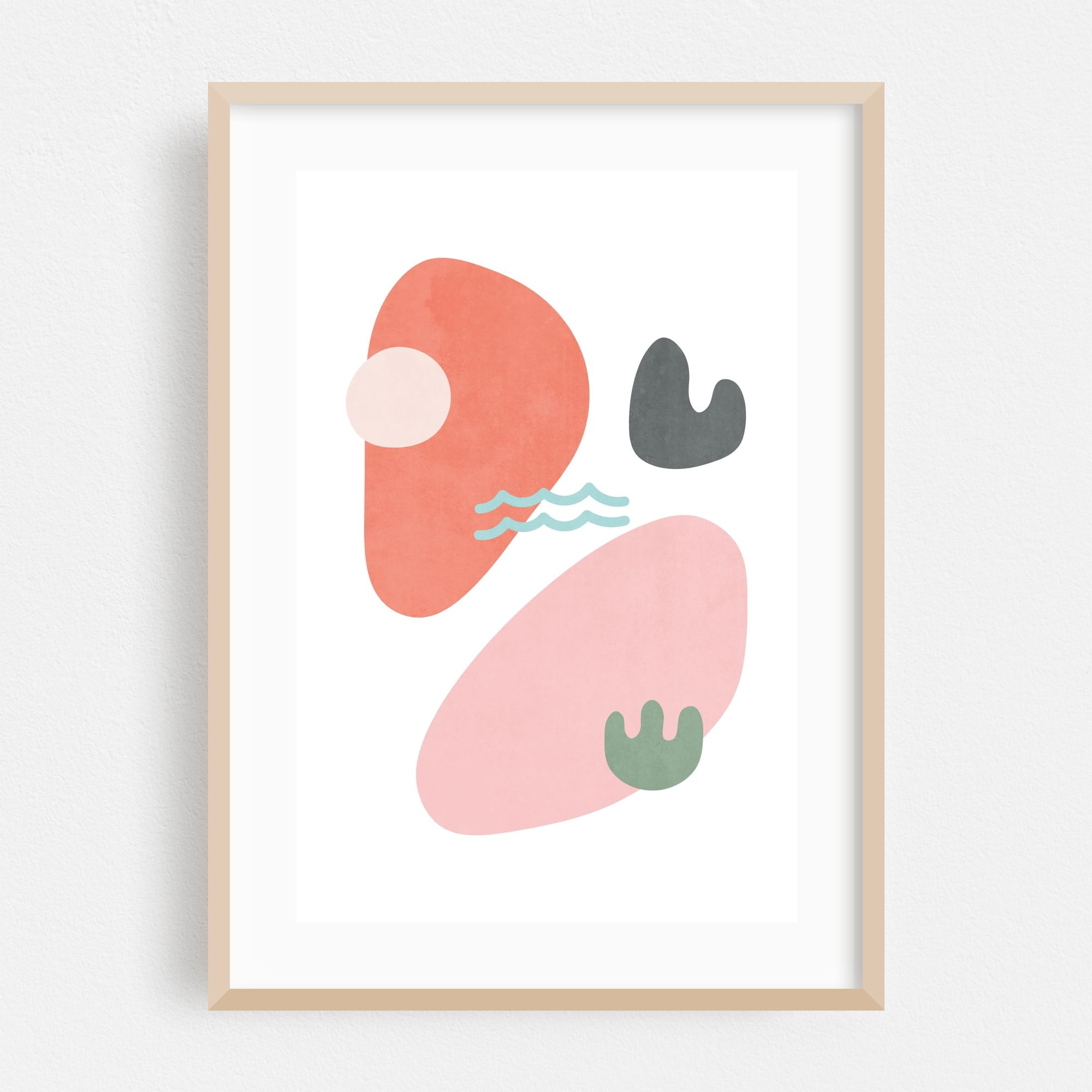 Landscape Shapes 40 - Illustration Abstract Minimalist Modern Art ...