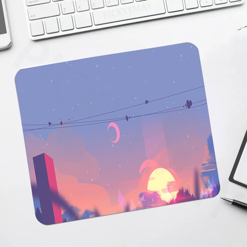 Landscape Small Mouse Mat Sailor Moon Gaming Mousepad Secret Forest ...