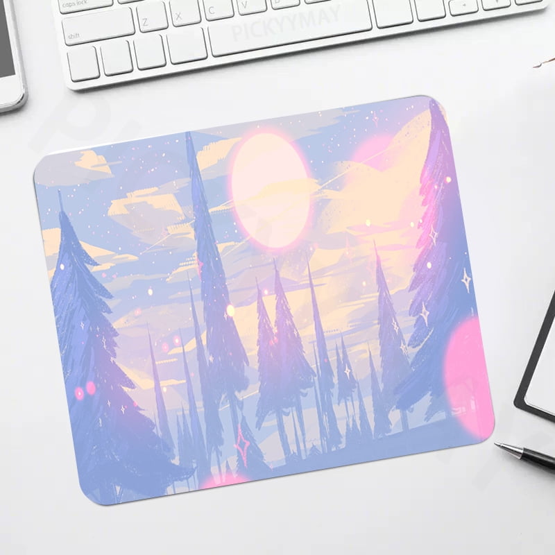 Landscape Small Mouse Mat Sailor Moon Gaming Mousepad Secret Forest ...