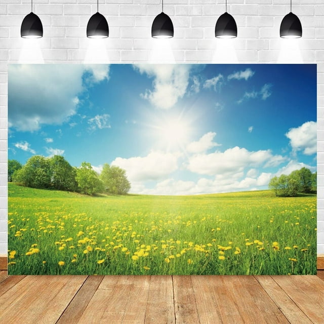 Landscape Spring Tree Green Nature Scenery Flower Grassland Sky Cloud ...