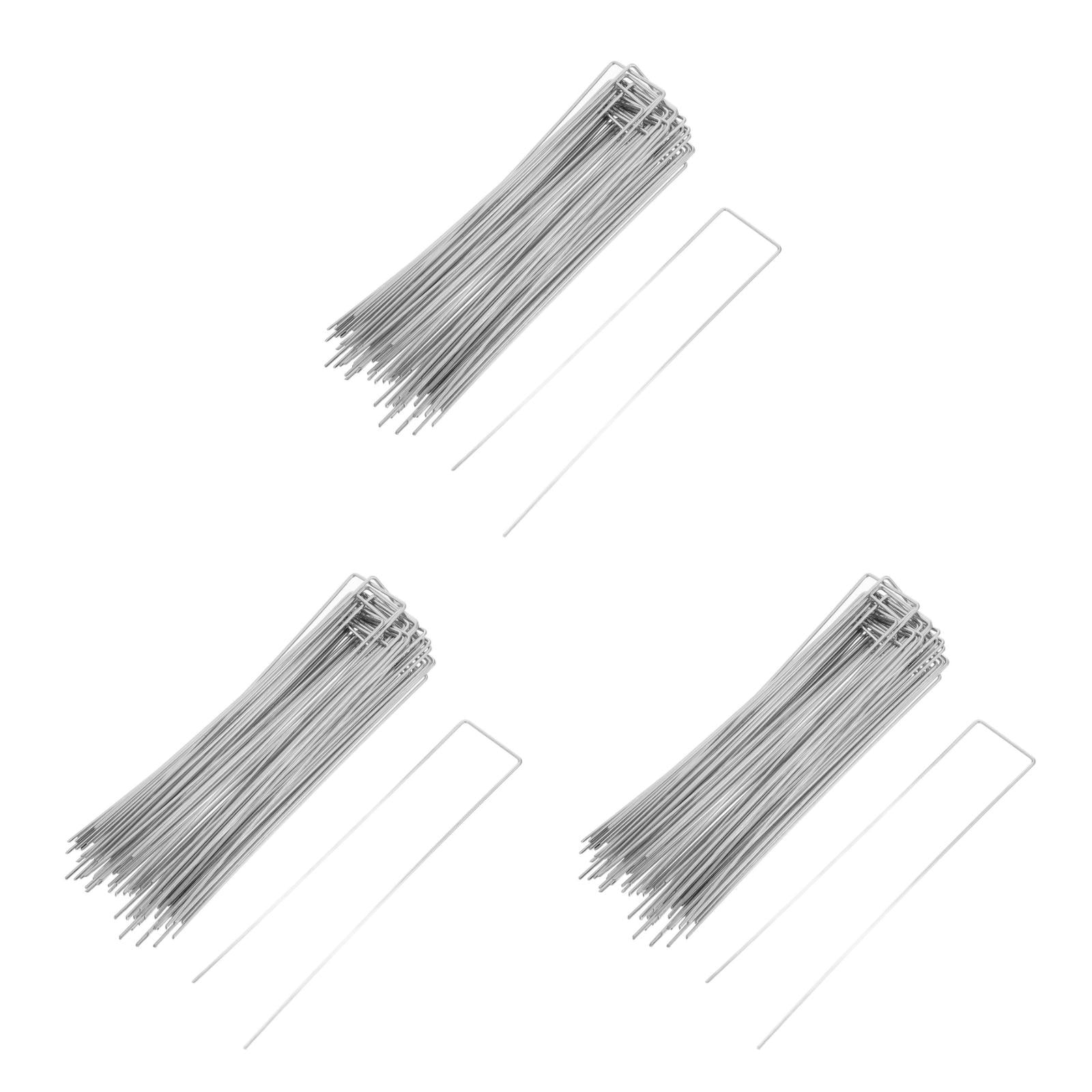 Landscape Staples 7 Inch 150pcs Garden Staples, Heavy Duty Sod Pins for ...