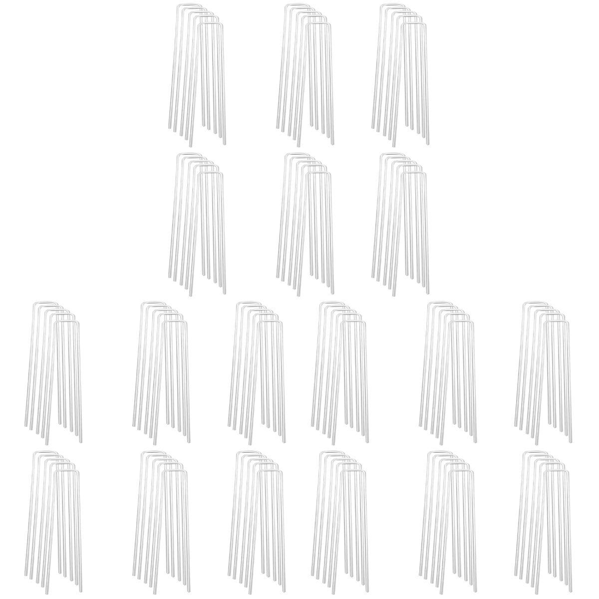 Landscape Staples 7 Inch 150pcs Garden Staples, Heavy Duty Sod Pins for ...