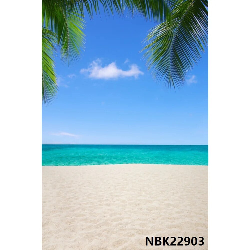 Landscape Summer Seaside Banner Poster Portrait Scene Photographic ...