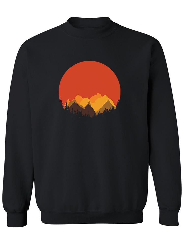 Landscape Sunset Sweatshirt Men -SPIdeals Designs, Male Large - Walmart.com