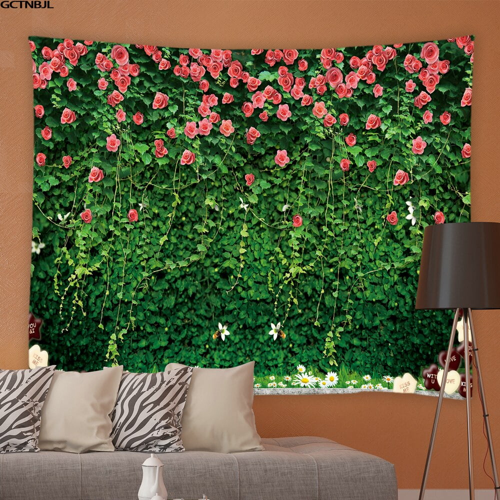 Landscape Tapestry Hippie Wall Hanging Forest Waterfall Natural Scenery ...