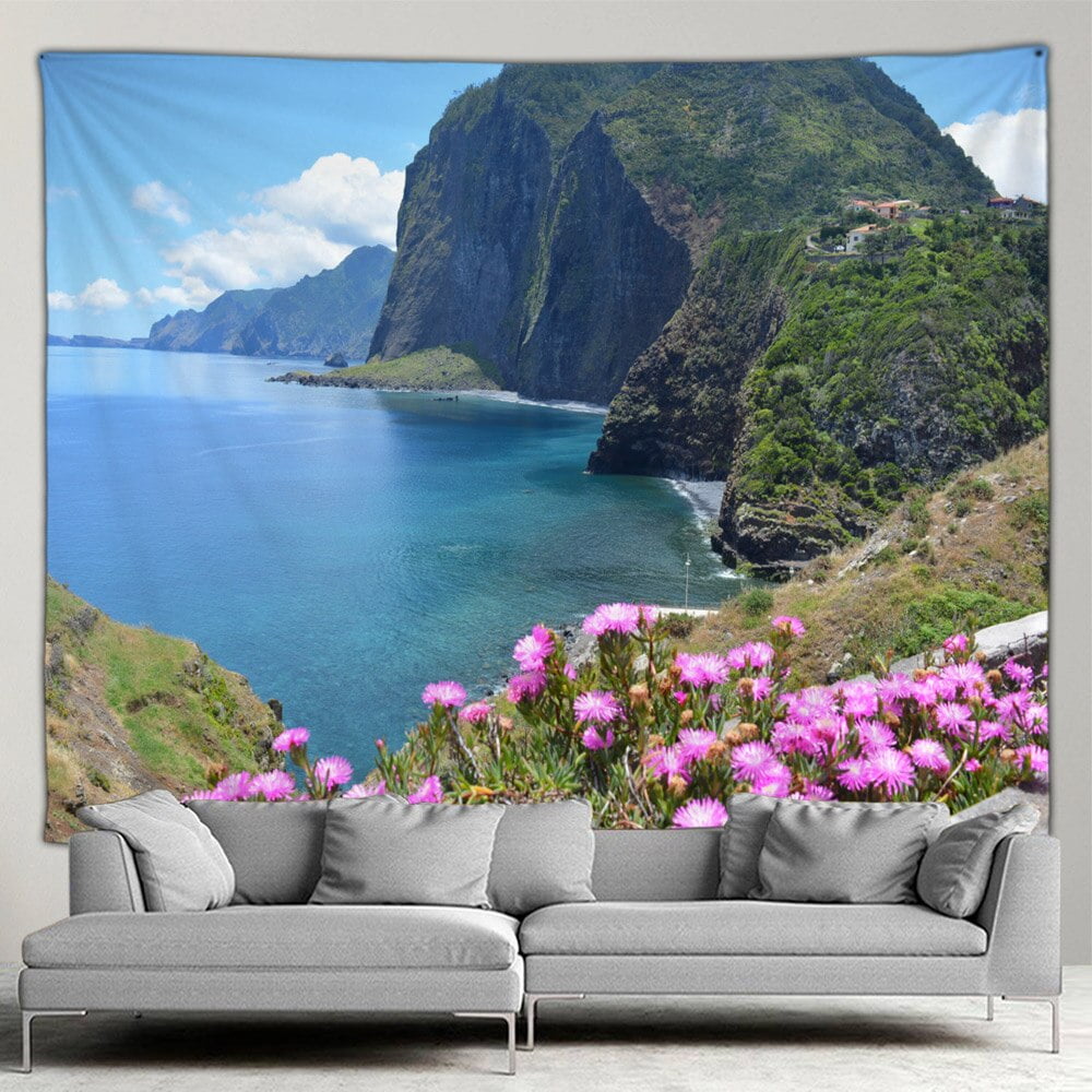 Landscape Tapestry Outdoor Garden Poster Nature Plants Flowers ...
