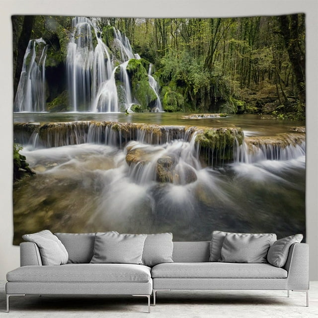 Landscape Tapestry Outdoor Garden Poster Nature Plants Flowers ...