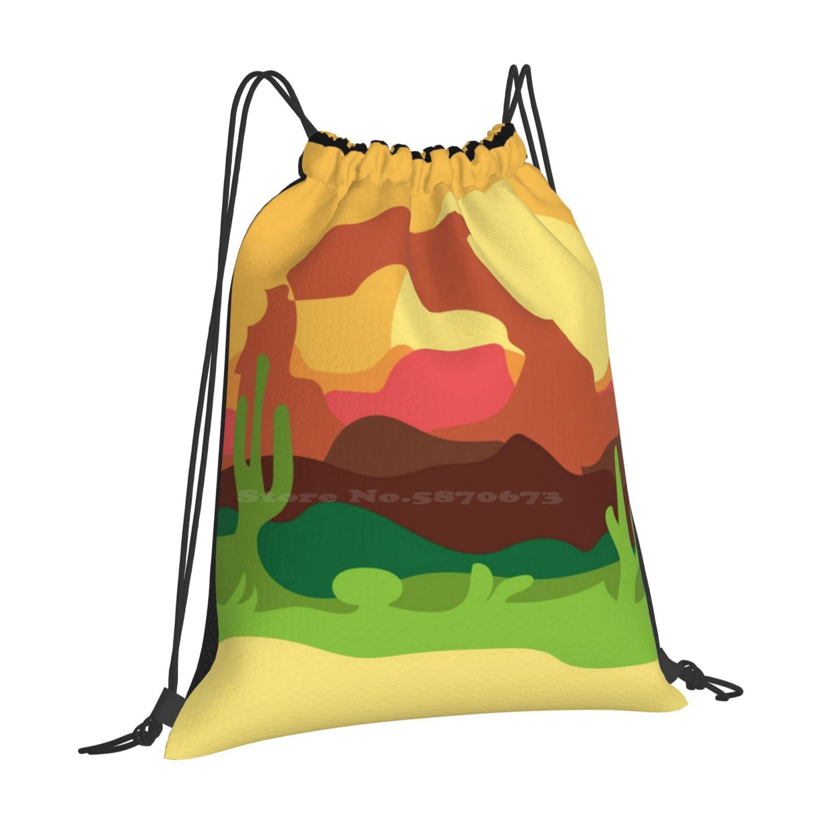 Landscape Teen College Student Backpack Pattern Design Bags Landscape ...