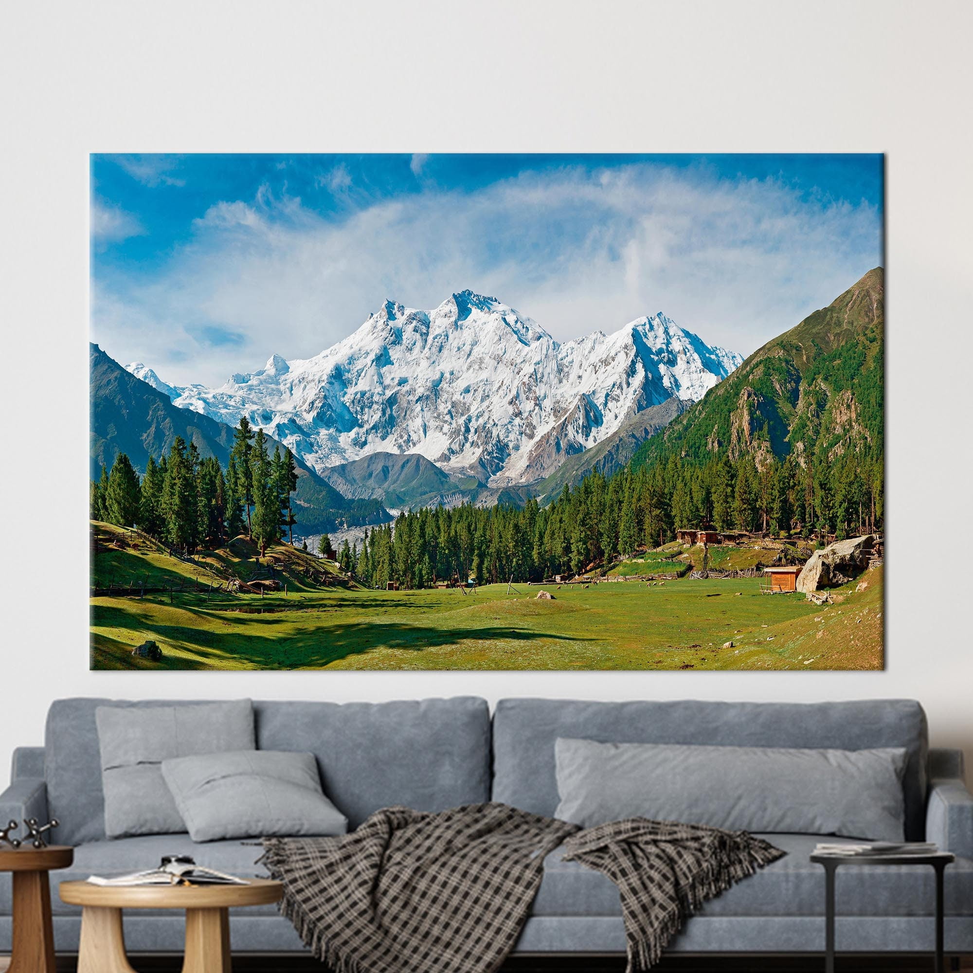 Landscape Wall Decor, Nanga Parbat Artwork, View Canvas Art, Nanga ...